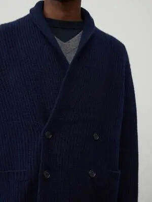 LISA YANG Lyle Cardigan Jacket - Navy