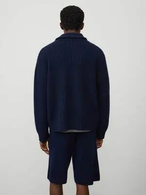 LISA YANG Lyle Cardigan Jacket - Navy