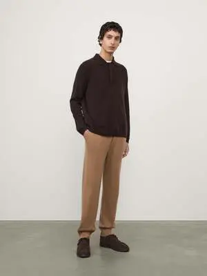 LISA YANG The Emil Cashmere Sweater - Dark Oak