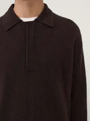 LISA YANG The Emil Cashmere Sweater - Dark Oak