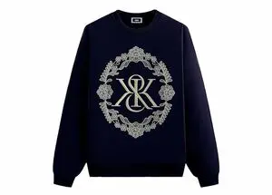 Kith Floral Lace Nelson Crewneck Sweatshirt - Abyss