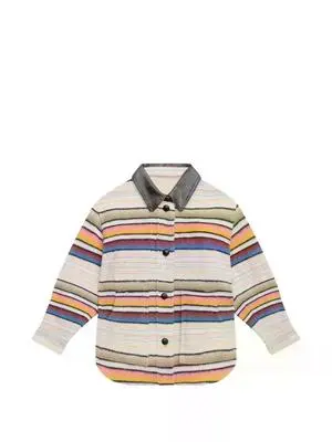 MARANT ETOILE Dayvi Striped Coat - Neutrals