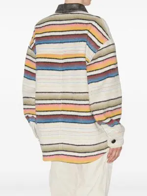 MARANT ETOILE Dayvi Striped Coat - Neutrals