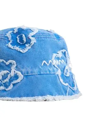 Marni Floral-appliqué Denim Bucket Hat