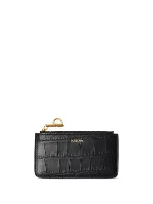 Burberry Rocking Horse Zip-up Wallet - Black