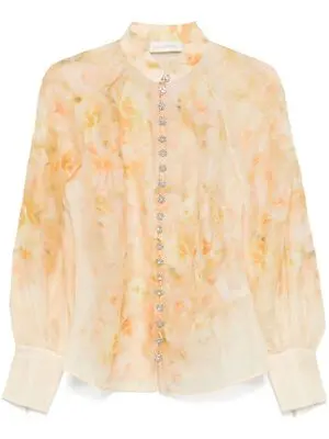 Zimmermann Band Collar Shirts For Women