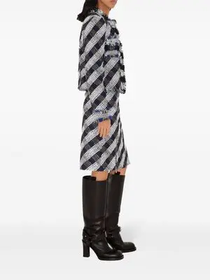 Burberry Check Tweed Mini Skirt
