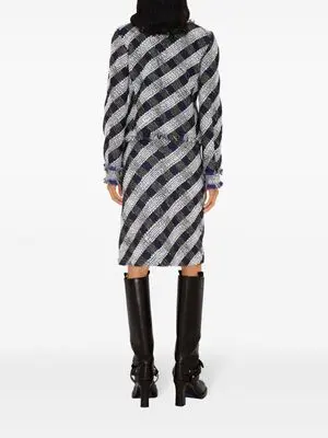Burberry Check Tweed Mini Skirt