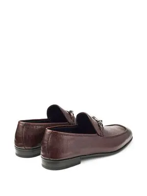JIMMY CHOO Marti Reverse Loafers - Brown