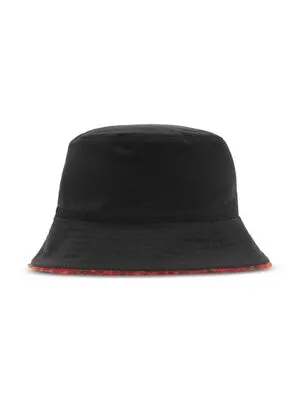 Burberry Reversible Check Bucket Hat - Red
