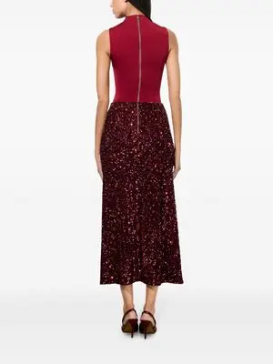 Alice + Olivia Sequin-Embellished Flared Skirt In Red - 74% Off |  Editorialist