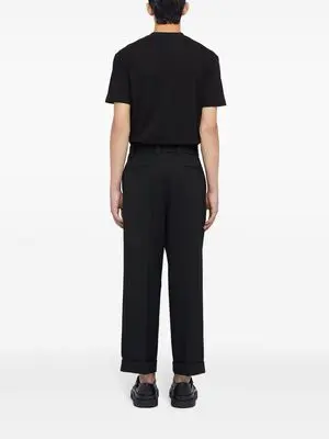 JIL SANDER Crew-neck Cotton T-shirt - Black