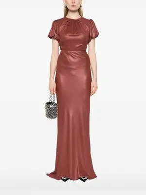 PARLOR Open-back Maxi Dress - Brown