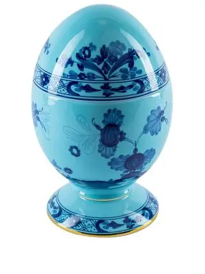 GINORI 1735 Oriente Italiano Iris Egg Bowl - Blue