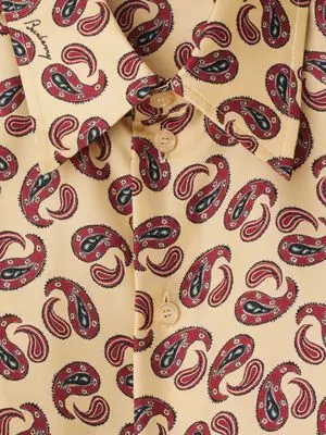 Burberry Paisley-print Silk Shirt
