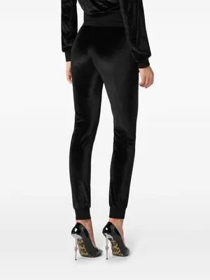 Philipp Plein Crystal Signature Trousers - Black