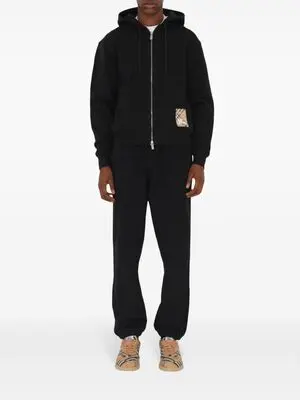 Burberry Checked Cotton Track Pants