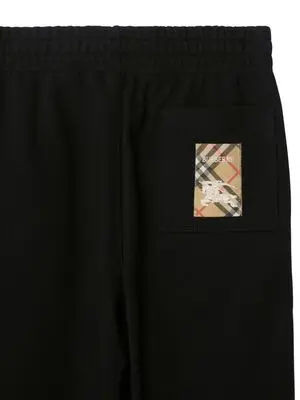 Burberry Checked Cotton Track Pants