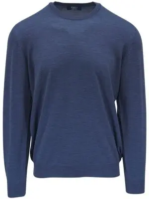 Fedeli Wool Jumper - Blue