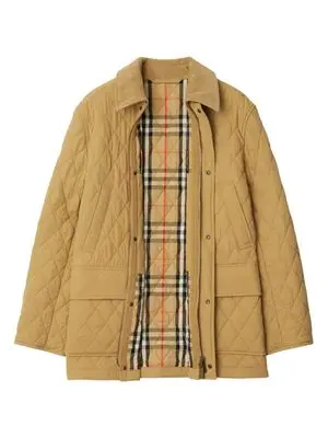 Burberry Diamond-quilted Jacket - Neutrals