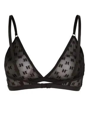 Karl Lagerfeld Monogram Mesh Bra