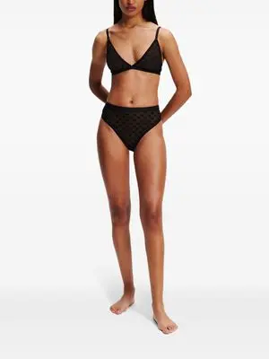 Karl Lagerfeld Monogram Mesh Bra