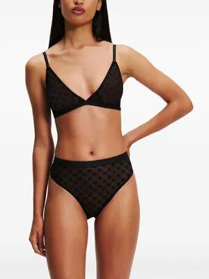 Karl Lagerfeld Monogram Mesh Bra