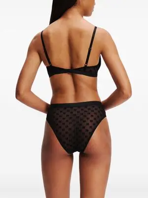 Karl Lagerfeld Monogram Mesh Bra