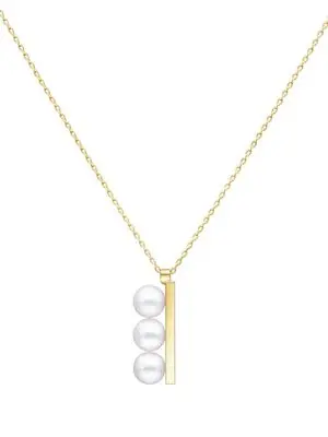 TASAKI 18kt Yellow Balance Plus Neo Pearl Necklace - Gold
