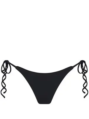 LET'S SWIM Side-tie Bikini Bottom - Black