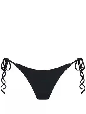 LET'S SWIM Side-tie Bikini Bottom - Black