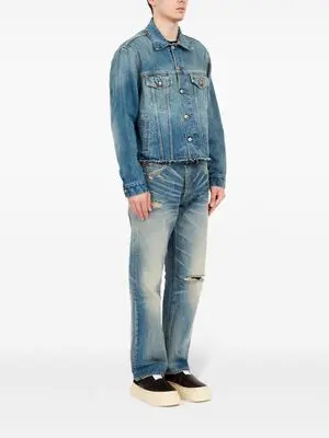 MAISON MARGIELA Cotton Denim Jacket - Blue
