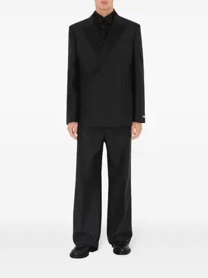 Burberry Slim Fit Cotton Silk Tuxedo Shirt