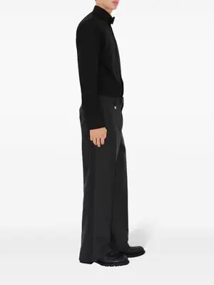 Burberry Slim Fit Cotton Silk Tuxedo Shirt