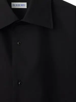 Burberry Slim Fit Cotton Silk Tuxedo Shirt