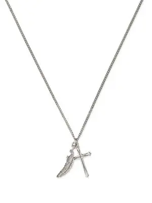 Emanuele Bicocchi Piuma Pendant Necklace - Silver