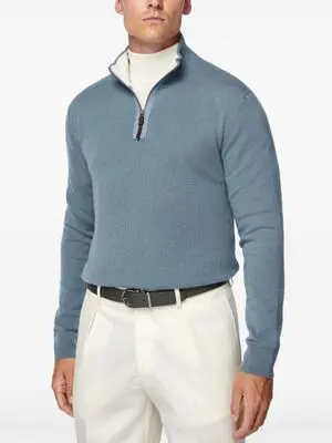 Boggi Milano Cashmere Half-zip Jumper