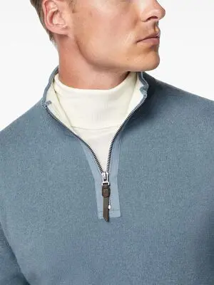 Boggi Milano Cashmere Half-zip Jumper