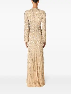 Jenny Packham Kaia Embellished Gown - Yellow