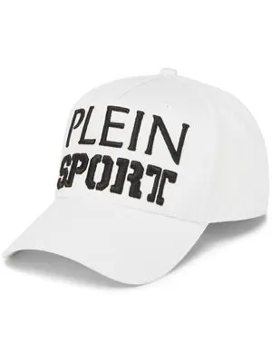 PLEIN SPORT Logo-embroidered Baseball Cap - White