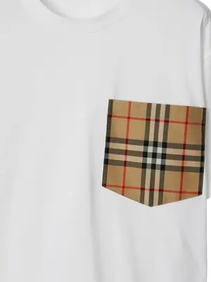 Burberry Vintage Check Pocket T-shirt - White