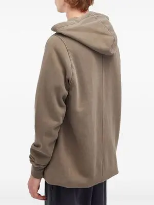 Rick Owens Logo-embroidered Hoodie - Brown