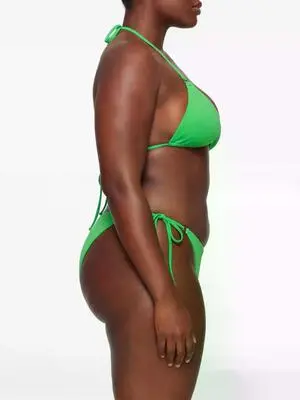 LET'S SWIM Triangle Bikini Top - Green