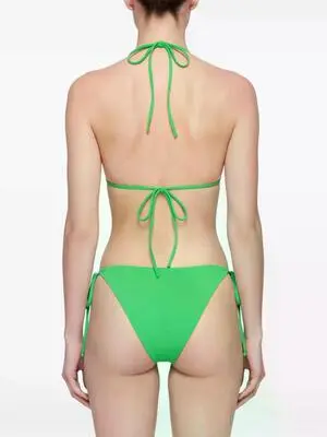 LET'S SWIM Triangle Bikini Top - Green