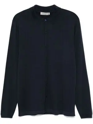 Canali Fine-knit Shirt - Blue