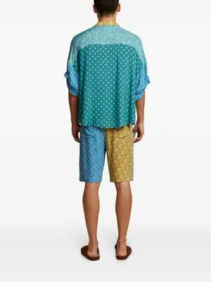 DONDE ESTEBAN Estrellitas Printed Shirt - Blue