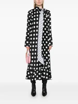 PARLOR Polka-dot Maxi Dress