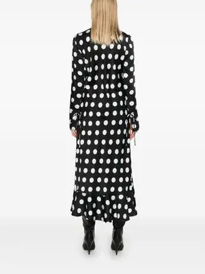 PARLOR Polka-dot Maxi Dress