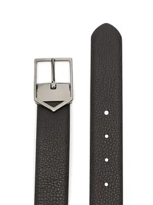 Canali Tumbled Leather Belt