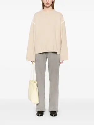 TOTEME Embroidered-trim Sweater